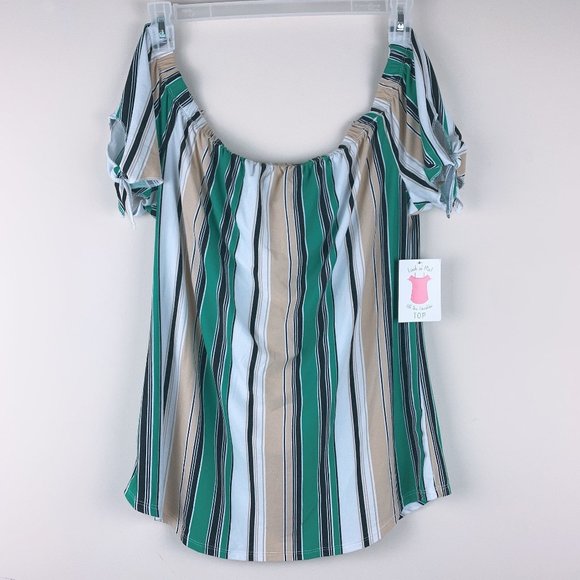 Bobbie Brooks | Tops | 35 Nwt Bobbie Brooks Retro Offshoulder Blouse ...